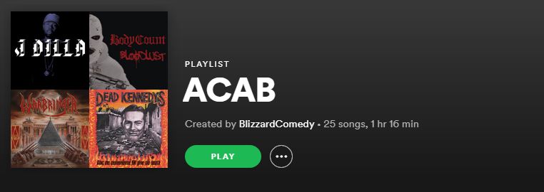 Sound of Our Revolution | June 2020: ACAB – Blizzard Comedy